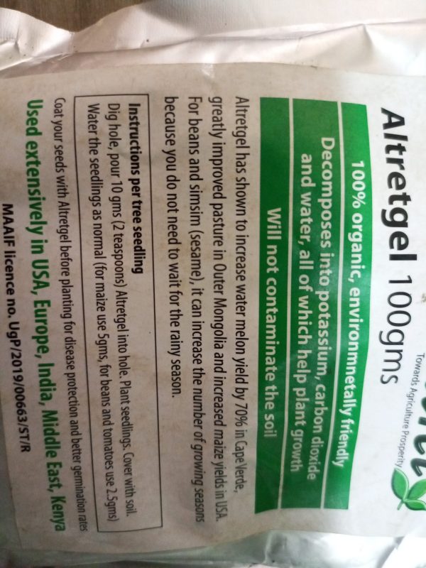 Water retainer/ Hydrogel/ sorbent. - Agape Innovations